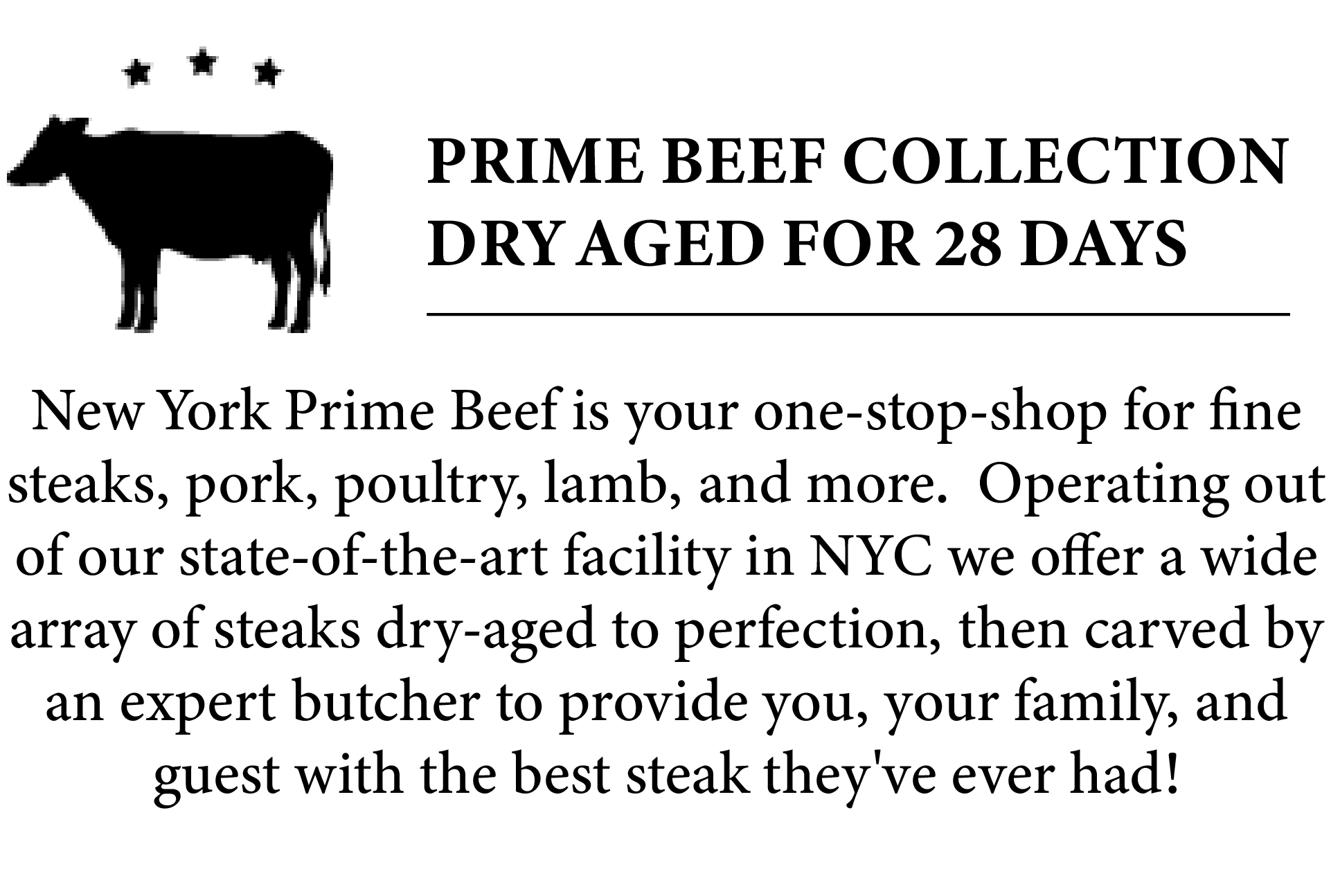 New York Prime Beef | Premium Dry-Aged Steaks Delivered/Welcome